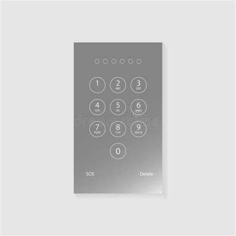 Screen Lock Pattern Password Background Template On Smartphone Display