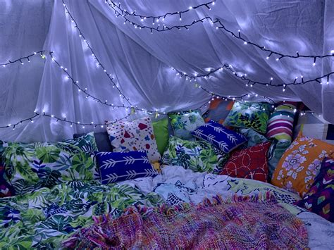 Blanket Fort With Fairy Lights At Brenda Rasheed Blog