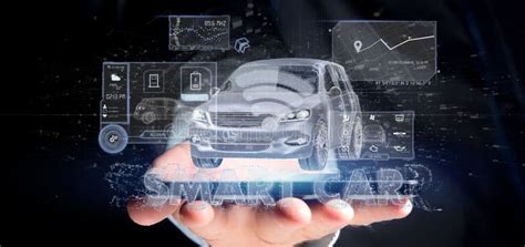 Man Holding A Dashboard Smartcar Interface Dashboard D Rendering Stock Image Image Of Concept