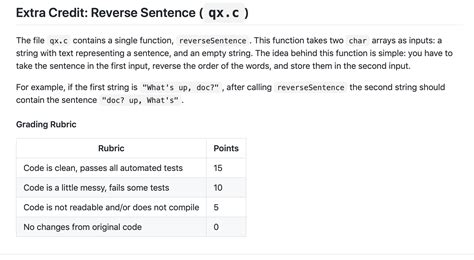 solved extra credit reverse sentence qx c the file qx c