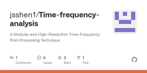 GitHub Jsshen1 Time Frequency Analysis A Modular And High Resolution Time Frequency Post
