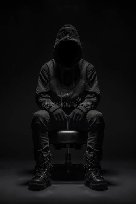Cybercriminal At Work Dark Web Hacker Breaches System In A Dimly Lit