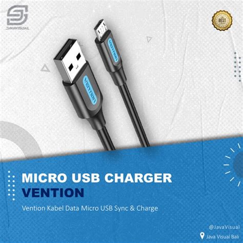 Jual KABEL DATA CHARGER MICRO USB FAST CHARGING VENTION 3M Kota Denpasar Javavisual