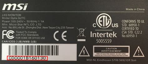 Warranty Information MSI Global