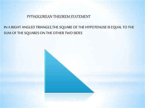 Pythogoras Theorem Presentation Pptx Jh Ppt