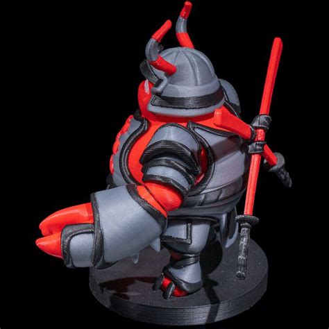 3d Printable Samurai Crab By Stlflix