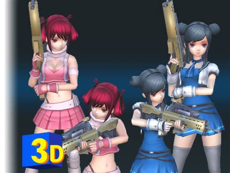 3d Anime Girl 캐릭터 Unity Asset Store
