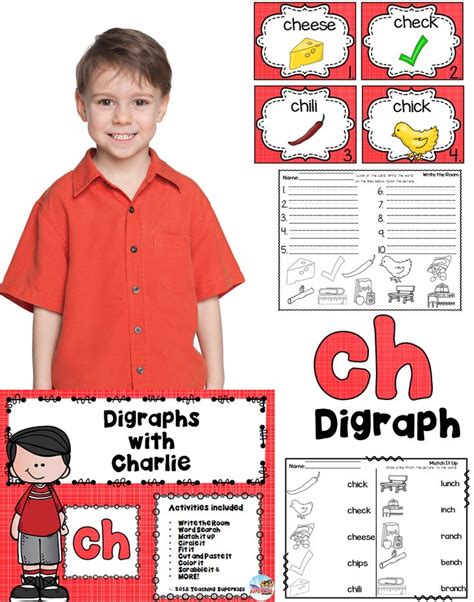 Ch Digraph Activities Print And Digital Digraphs Activities Word Work Activities Teacher