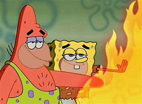 Spongebob Caveman Fire