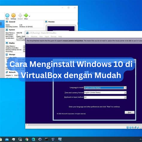 Cara Menginstall Windows 10 Di Virtualbox Dengan Mudah Update 2025