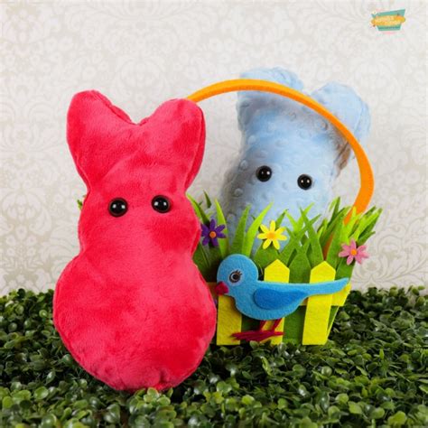 Diy Bunny Peeps Plush With Pattern Morenas Corner