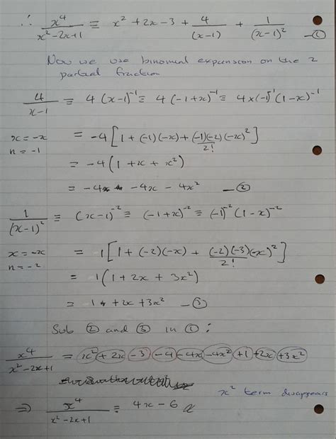 A2 Binomial Expansion Partial Fraction Expansions Part 2 Alevelmathematicsnotes
