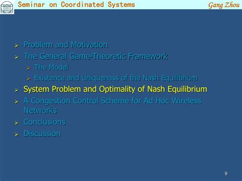 Ppt A Game Theoretic Framework For Congestion Control In General