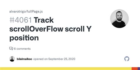 Track Scrolloverflow Scroll Y Position · Issue 4061 · Alvarotrigofullpagejs · Github