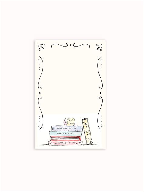 Stack Of Books Notepad Swink Sarah Writes In Ink