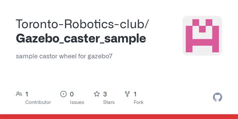 Github Toronto Robotics Club Gazebo Caster Sample Sample Castor Wheel For Gazebo7