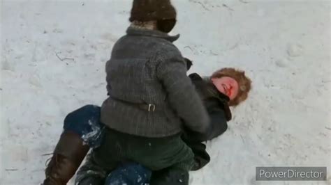 A Christmas Story 1983 Ralphie Beats Up Bully Scut Farkus YouTube