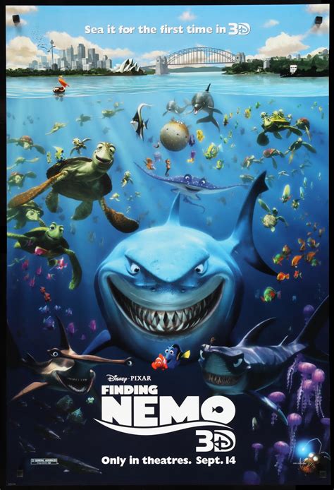 Finding Nemo 2003 Original R2012 One Sheet Movie Poster Original