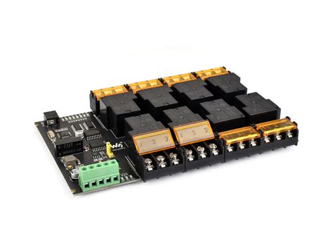 8 路 Rs485 30a大电流继电器模块 Modbus Rtu 协议 带多种隔离保护电路 板载光耦隔离 内置续流二极管保护 工业级导轨式外壳