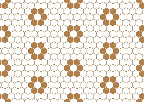 Premium Vector Seamless Honeycomb Pattern Vector Background Hexagonal