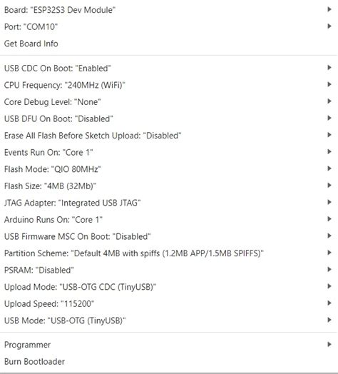 Msc Device On A Esp32 S3 · Adafruit Adafruittinyusbarduino