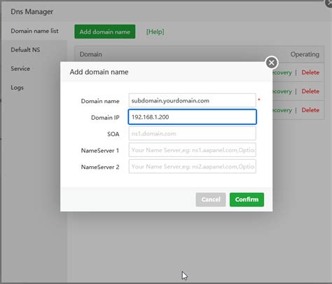 How To Manage Dns Page 2 Aapanel Free Hosting Control Panel One Click Lamplemp