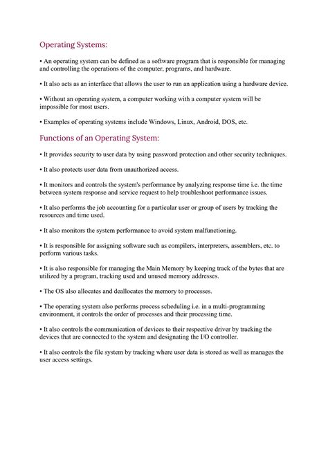 Solution Computer Science Operating Systems Studypool