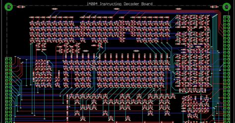 Insanity 4004 Instruction Decoder Board Layout Complete