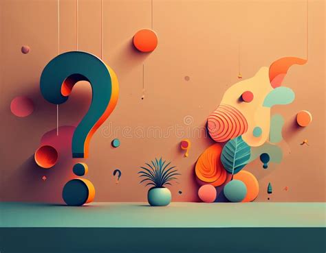 Question Mark Illustration In Minimalist Style Stock Image Image Of Design Survey 330520747