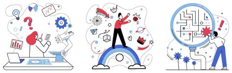 Logical Analysis The Mind Is Puzzle Royalty Free Vector