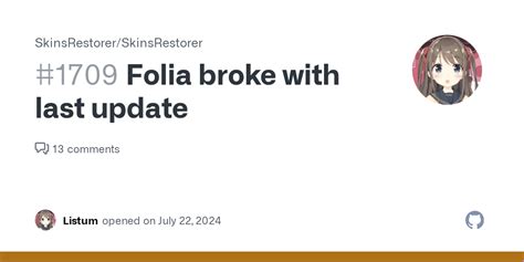 Folia Broke With Last Update · Issue 1709 · Skinsrestorer