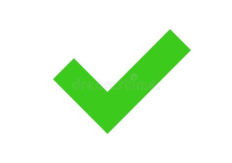 Large Green Checkbox Symbol On Plain Background Stock Vector Illustration Of Approve Check
