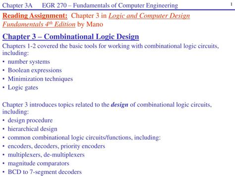 Ppt Chapter 3 Combinational Logic Design Powerpoint Presentation Id2390497