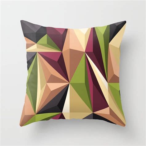 Polygon 4 Throw Pillow Cover 16 X 16 With Pillow Insert Indoor Pillow Pillows Throw