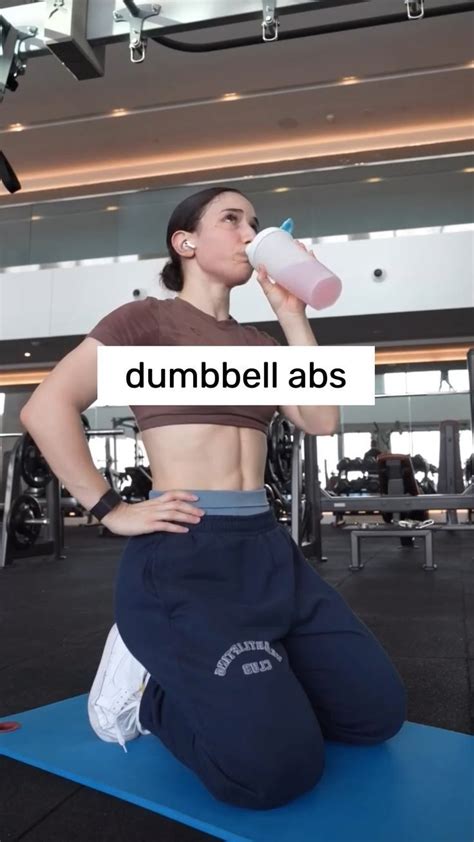 Full Dumbbell Ab Workout Video Dumbbell Ab Workout Workout Plan