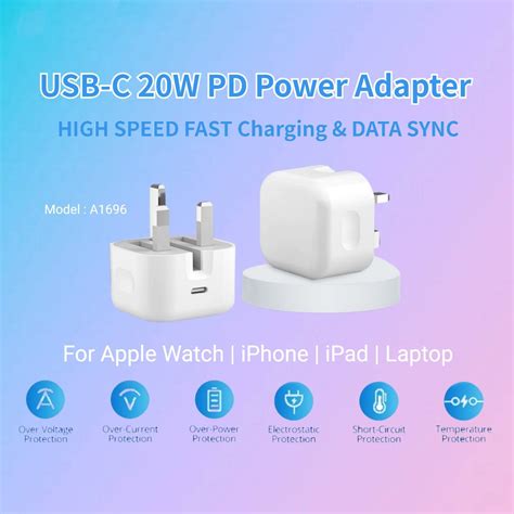 Usb C Plug Fast Charge W Power Adapter Only Charger Plug Multi Port Type C Wall Socket Adapter