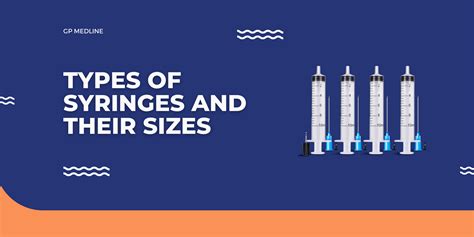 Types Of Syringes And Their Sizes Gp Medline