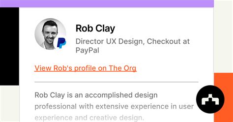 Rob Clay Director Ux Design Checkout At Paypal The Org