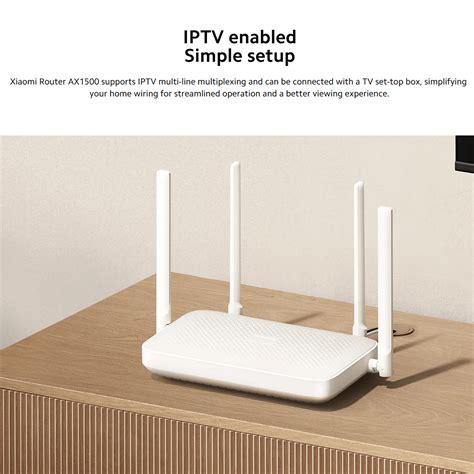 Xiaomi Router Ax1500 Eu 5ghz Wifi 6 Adaptive Gigabit Ethernet Port Support Iptv 1501mbps Max
