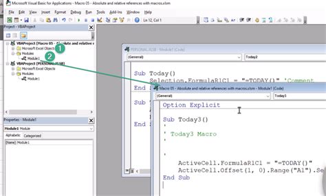 Excel Vba — How Absolute And Relative References In Macro Work Introduction To Macros And Vba