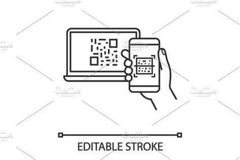 QR Code Scanning Smartphone App Icon