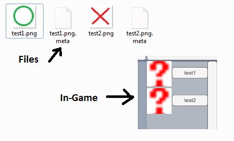 Not Loading Sprite Correctly Red Question Mark Texture LoadImage Unity Engine Unity