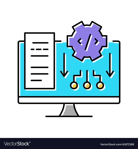 Software System Color Icon Royalty Free Vector Image