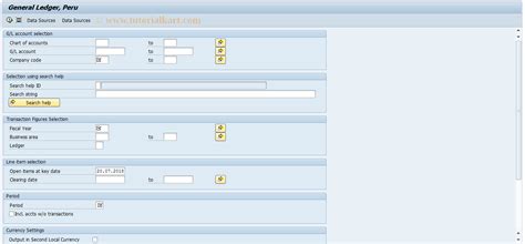 Generalledgerperu Sap Tcode General Ledger Peru