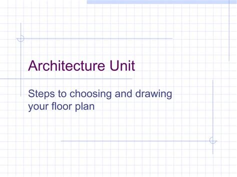 Architecture Unit Ppt
