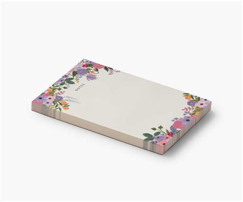 Blank Notepad Violet Garden Party Rifle Paper Co