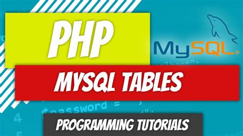 Mysql Tables Php And Mysql By Dino Cajic