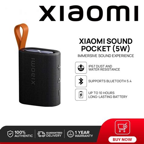 ลำโพงบลูทูธ Xiaomi Sound Pocket Bluetooth Speaker กันน้ำกันฝุ่น Ip67 ลำโพงบลูทูธขนาดพกพา ใช้งาน