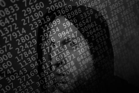 Premium Photo Double Exposure Of Man And Binary Codes