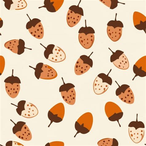 Download Seamless Acorn Pattern Patterns Online Creative Fabrica
